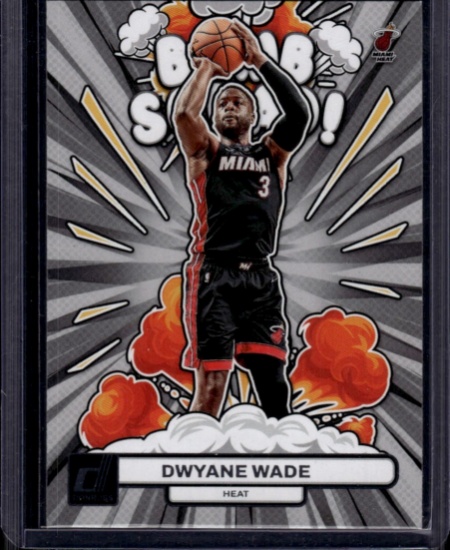Dwayne Wade 2023-24 Panini Donruss Bomb Squad Insert #17 | Art ...