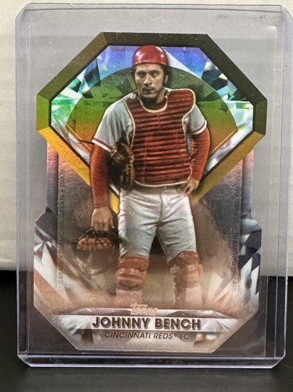 Johnny Bench 2022 Topps Diamond Greats Die Cuts Insert #DGDC-10 | Art ...