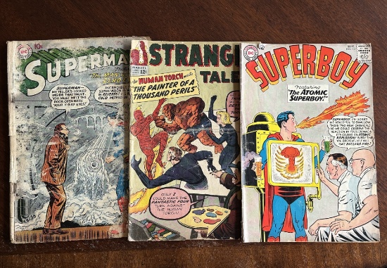 Superman #117 1957 Strange Tales May #106 Superboy September #115 DC ...