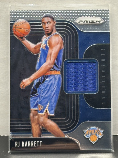 RJ Barrett 2019-20 Panini Prizm Sensational Swatches Jersey Patch ...