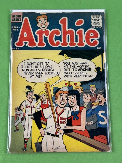 Archie, Cover Wear, Chipping, Creases (1942) #82, Archie Series | Art ...