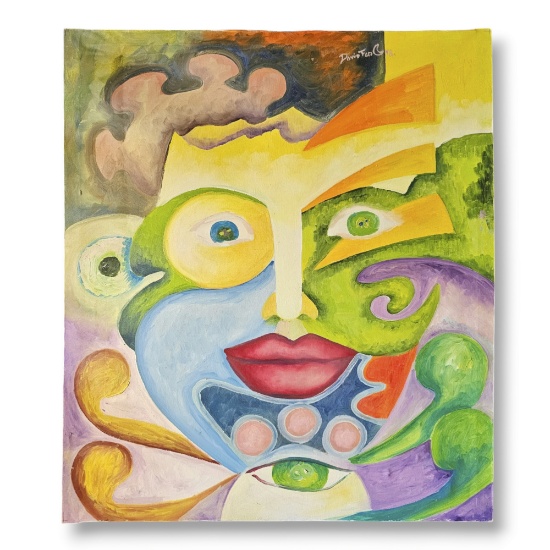 David Feo, Face, 1981 - 31" x 27" | Art, Antiques & Collectibles Art ...
