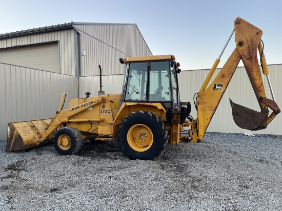 John Deere 210C Loader Backhoe | Heavy Construction Equipment Loaders ...