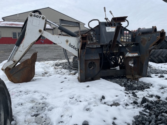 Bobcat 607 Skid Loader Attach Backhoe | Heavy Construction Equipment ...