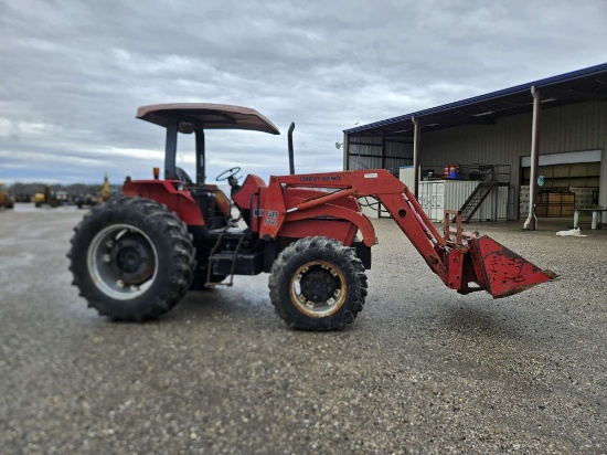Case International 5120 D51Front end loader with 660 bucket and hay ...