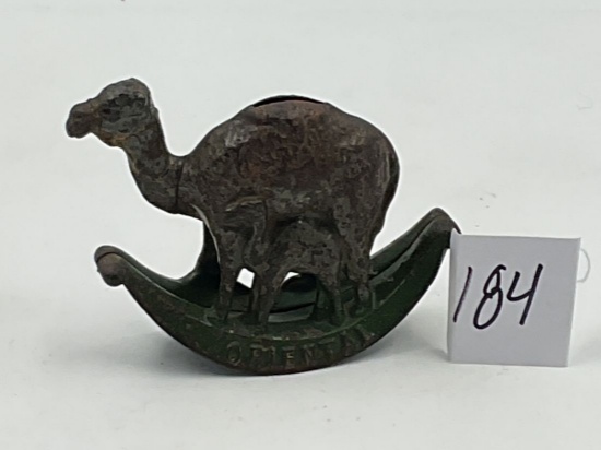 Cast iron bank mother camel and baby oriental | Online Auctions | Proxibid
