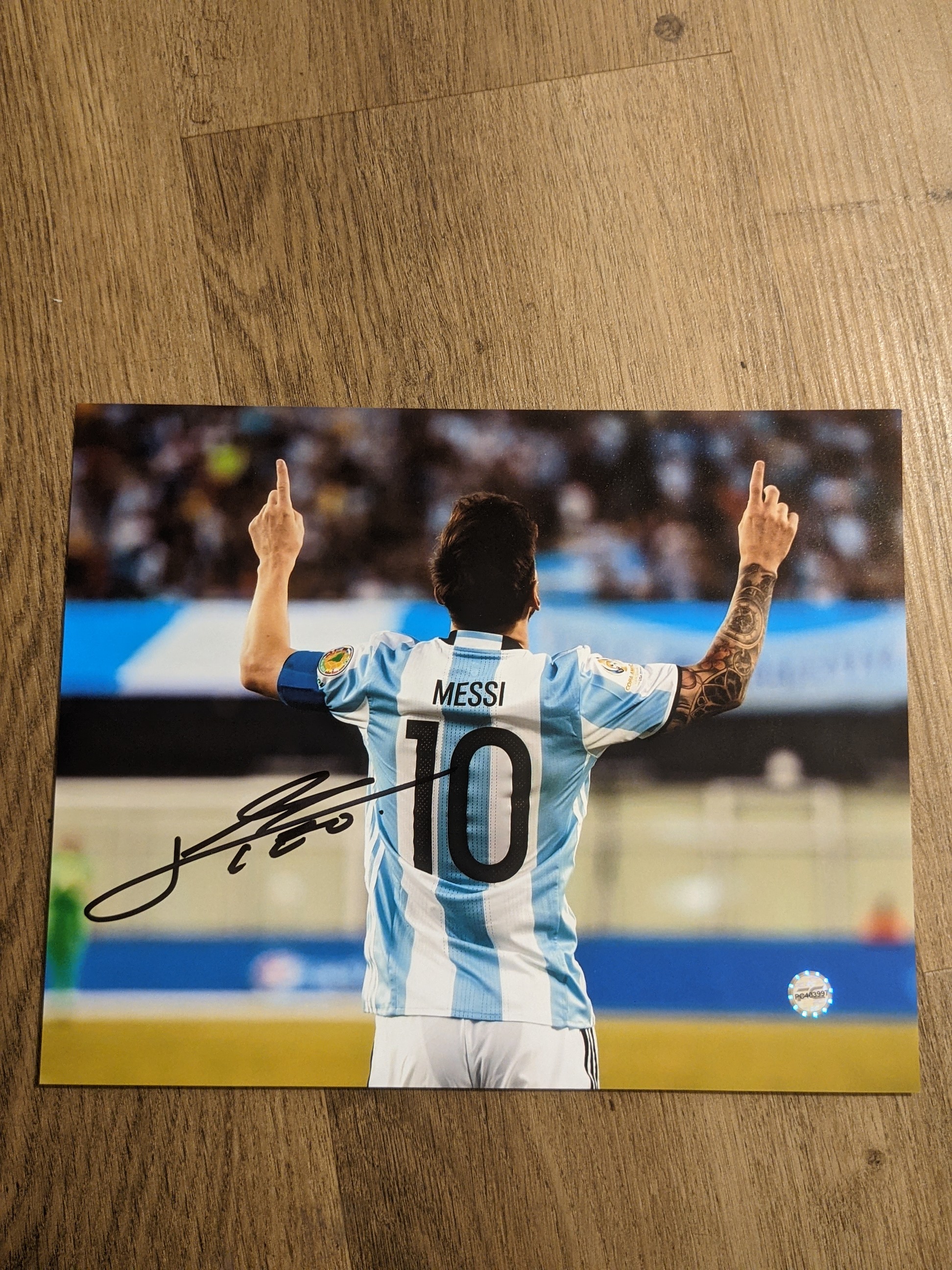 Lionel Messi 8x10 autographed photo with coa | Proxibid