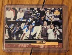 Randy Moss autographed card w/coa | Proxibid