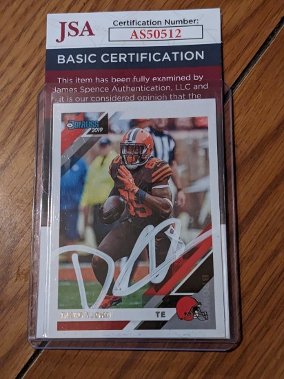 David Njoku autographed card with JSA COA | Online Auctions | Proxibid