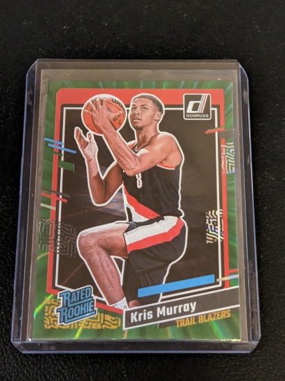 2023-24 Kris Murray Panini Donruss Green Holo NBA Rookie Card #203 ...