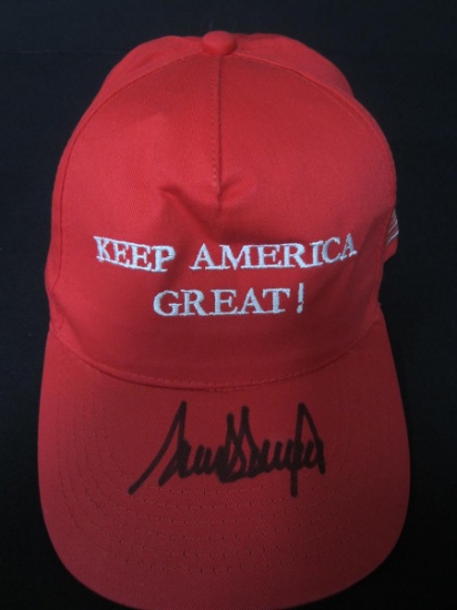 Donald Trump Signed Hat EUA COA | Art, Antiques & Collectibles ...