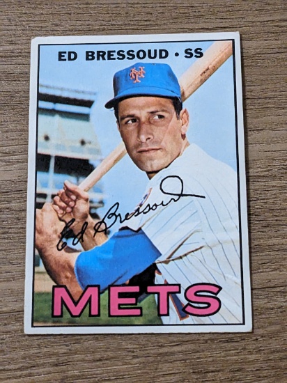 1967 Topps Baseball Card #121 Ed Bressoud New York Mets Vintage | Art ...