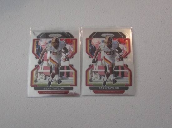 LOT OF 2 SEAN TAYLOR PANINI PRIZM SPORTS CARDS | Art, Antiques ...