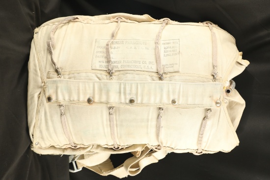 US Post-WW2 1940s Sport Pilot Test Flier Pioneer Parachute P3-B-24 ...
