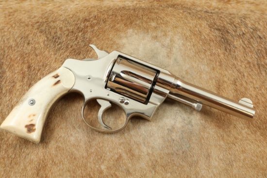 Colt Police Positive Special 4" Nickel .32-20 Winchester WCF Double ...