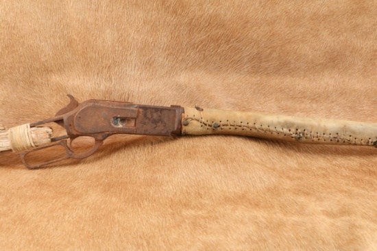 Winchester Model 1876 Indian Scaffold Burial Gun Relic .50-95 Lever ...