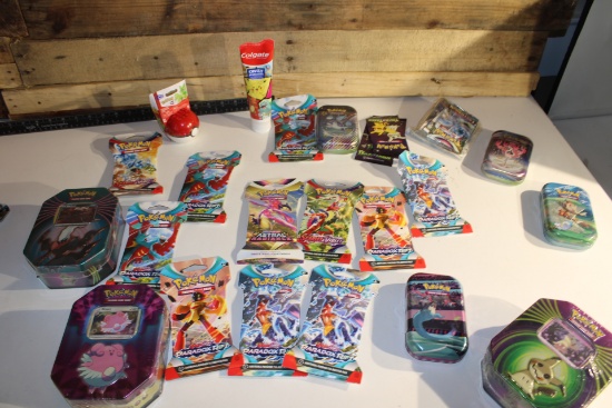 Large lot of sealed Pokemon Cards, Case and other Pokemon Items ...