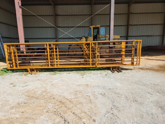 9, 24ft in length 5ft 9in tall heavy built metal self standing panels ...