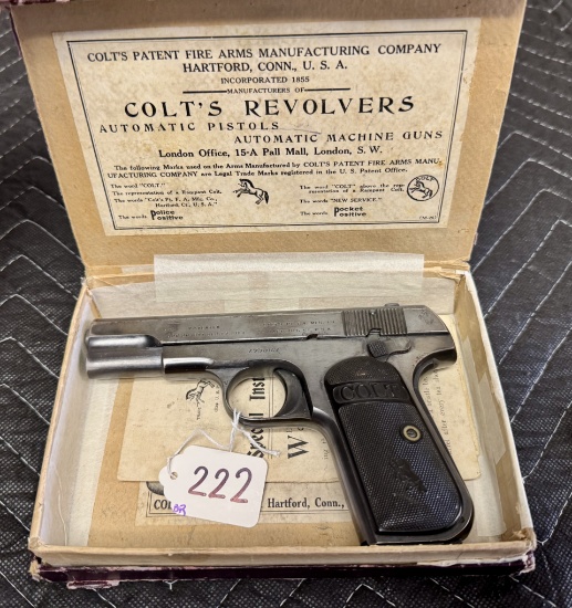 Colt Pocket Model 32 Cal Pistol | Online Auctions | Proxibid