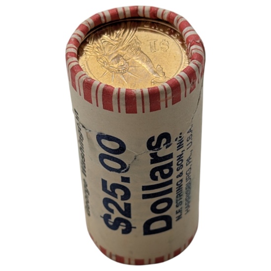 Roll of 25 Presidential Dollars - George Washington | Coins & Currency ...
