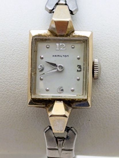 Vintage 14K Gold Hamilton Ladies Watch - 17.53g | Jewelry, Gemstones ...