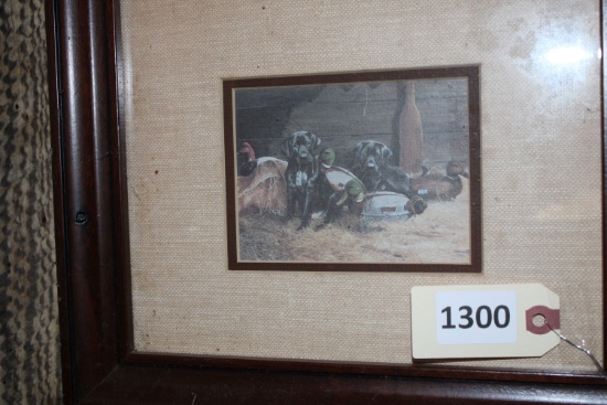 Framed print-Black lab pups and decoys | Art, Antiques & Collectibles ...