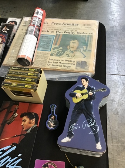 Large vintage Elvis collectibles group | Online Auctions | Proxibid