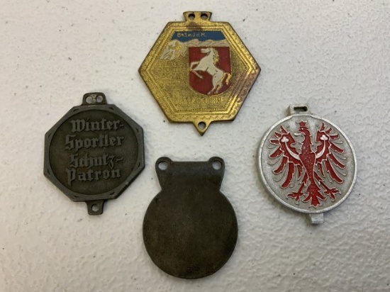 GERMANY THIRD REICH WINTER SPORTS BADGES PLAQUES LOT OF 4 | Online ...