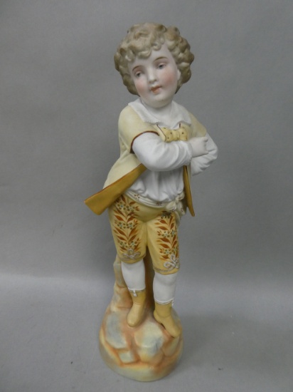 Antique German Bisque Porcelain Figurine Statue of Boy Dancing | Online ...