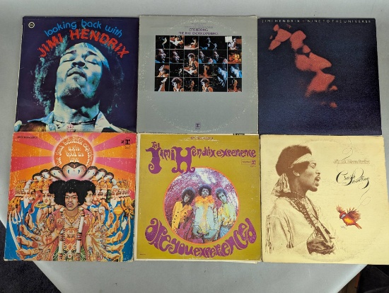 Collection of 15 Jimi Hendrix Vinyl Records Including Studio and Live ...