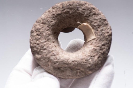 A Rare, 2-1/2" Diameter Perforated Discoidal | Art, Antiques ...