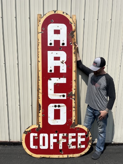 Arco Coffee 8' Porcelain Neon Skin Sign | Art, Antiques & Collectibles ...