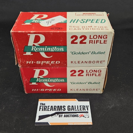 2 Boxes Remington Kleanbore 22LR Ammo | Guns & Military Artifacts Ammo ...