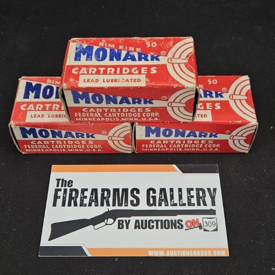 3 Boxes - Vintage Federal Monark .22LR Ammo | Guns & Military Artifacts ...