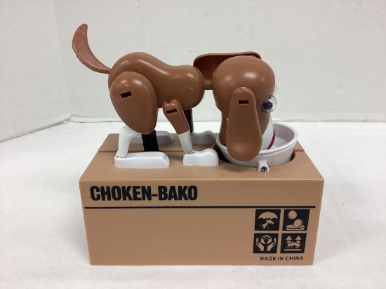 Choken-Bako Mechanical Dog Bank | Online Auctions | Proxibid