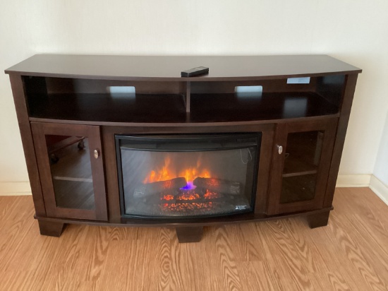 Bell'O TV Cabinet with Electric Fireplace Heater Insert | Art, Antiques ...