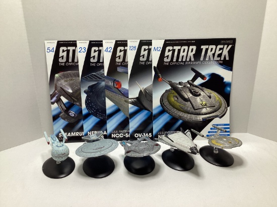 Five Eaglemoss Star Trek Starships Collection Models | Online Auctions ...