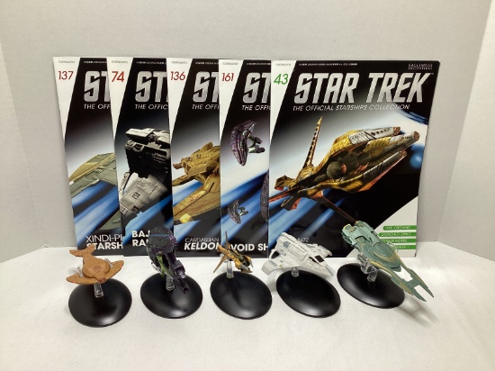 Five Eaglemoss Star Trek Starships Collection Models | Art, Antiques ...