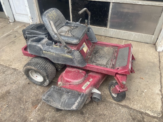 White Outdoor Zero Turn Mower. 50 Inch Cut | Heavy Construction ...