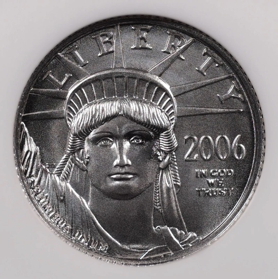 *HIGHLIGHT* 2006-W Burnished Platinum Eagle - P$10 - NGC Graded MS 70 ...