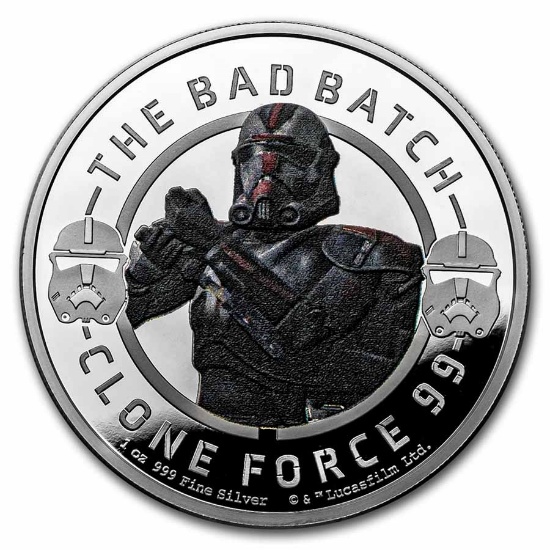 2022 1 Oz Silver Star Wars The Bad Batch - Hunter | Coins & Currency ...