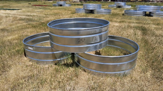 QTY(3)- 2ft X 6ft Round Tanks- NO BOTTOM | Heavy Construction Equipment ...
