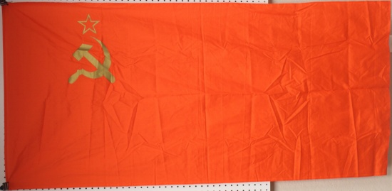 C. 1980s Soviet USSR Flag/Banner 3'x5' (JGLC) | Online Auctions | Proxibid