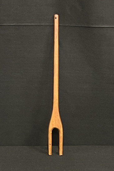 Primitive Carved Laundry Fork, Rustic Wooden Wash Stick and Handmade ...