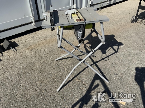 (Dixon, CA) Ryobi RTS11 Table Saw (Operates) NOTE: This unit is being ...