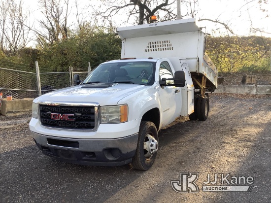 2012 GMC Sierra 3500 4x4 Dump Truck Runs Moves & Dump Operates, Body ...