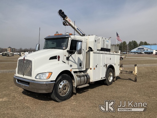 2015 Kenworth T270 Mechanics Truck Runs, Moves, Crane & Air Compressor ...