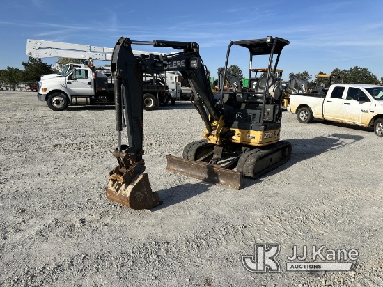 2014 John Deere 27D Mini Hydraulic Excavator Runs, Moves & Operates ...