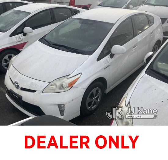 2012 Toyota Prius Hybrid 4-Door Hatch Back Not Running, Condition ...