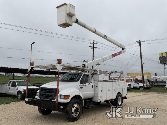 Terex/Telelect HiRanger 5FC-55, Bucket Truck mounted behind cab on 2002 ...